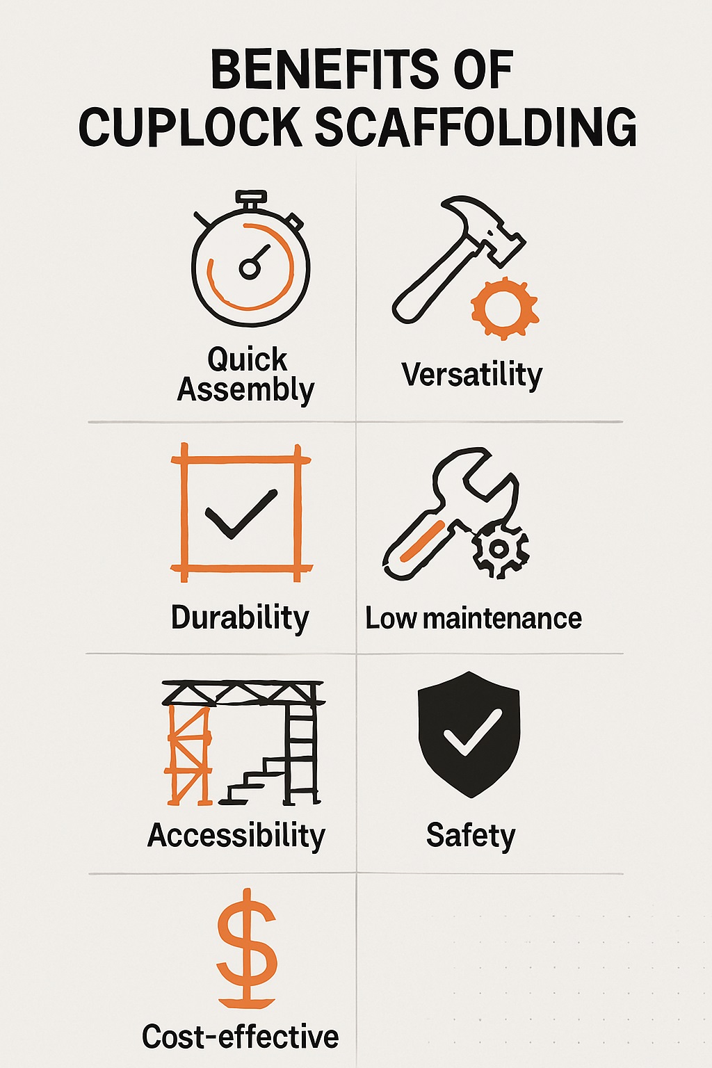 Cuplock Scaffolding: Types, Uses, Benefits - SCAXA
