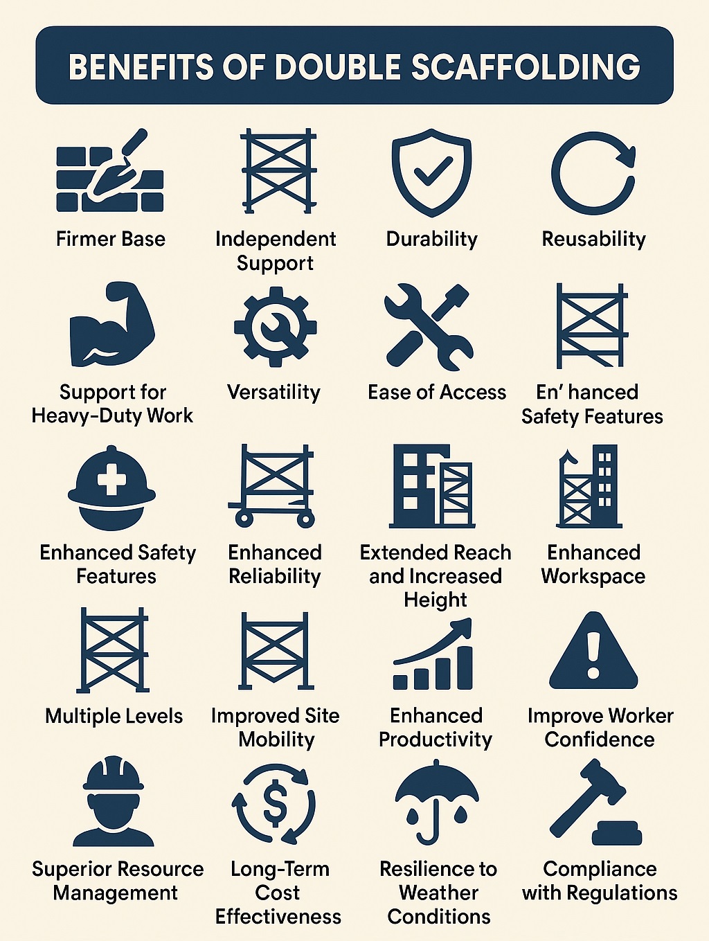 Double Scaffolding: Diagram, Images, Parts - SCAXA