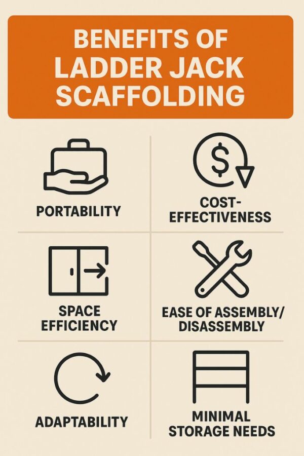 Ladder Jack Scaffolding : Advantages, Disadvantages and Uses - SCAXA