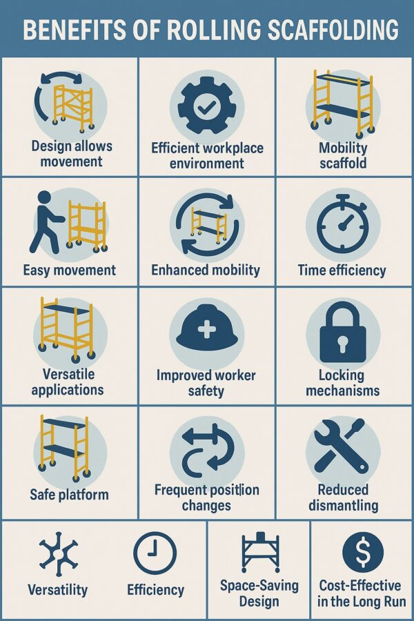 Rolling Scaffolding: Uses, Parts, Benefits - SCAXA