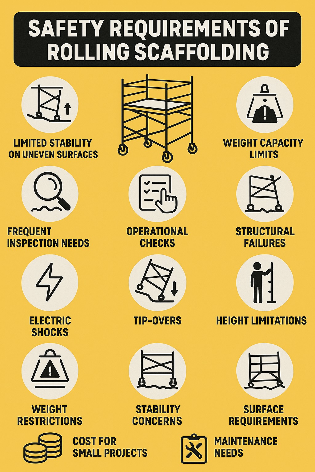Rolling Scaffolding: Uses, Parts, Benefits - SCAXA