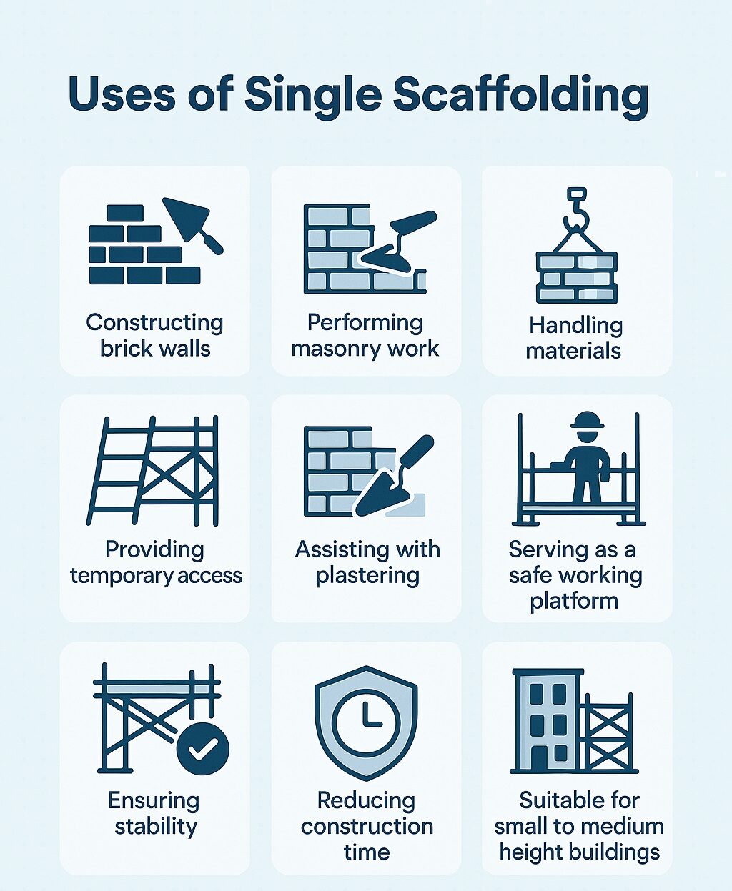 Single Scaffolding: Diagram, Images, Uses - SCAXA