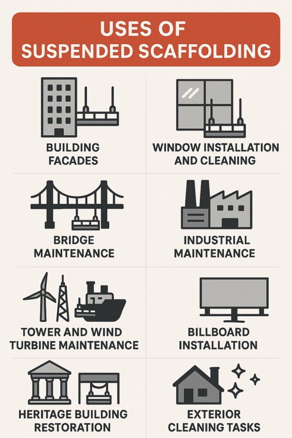 Suspended Scaffolding: Types,Uses, Parts - SCAXA